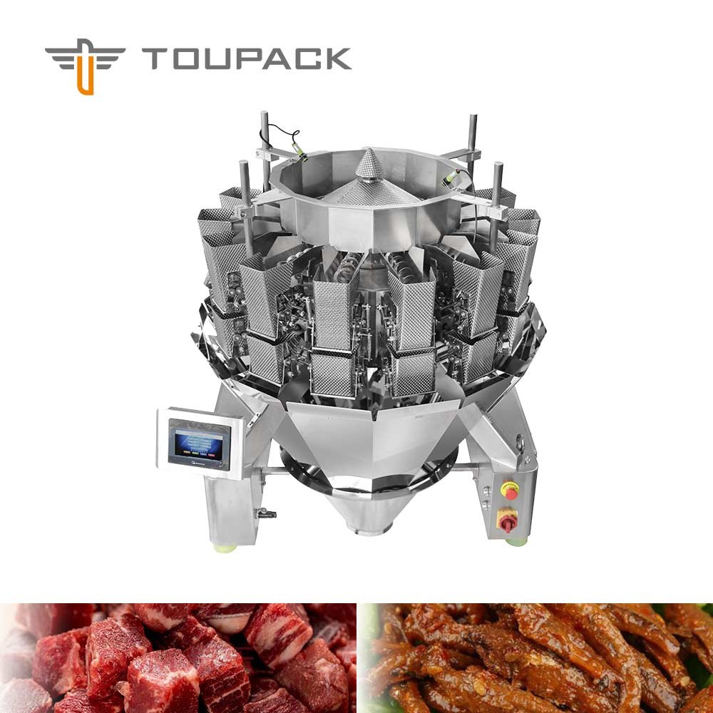 100bpm Frozen Food Packing Machine with Multihead Weigher