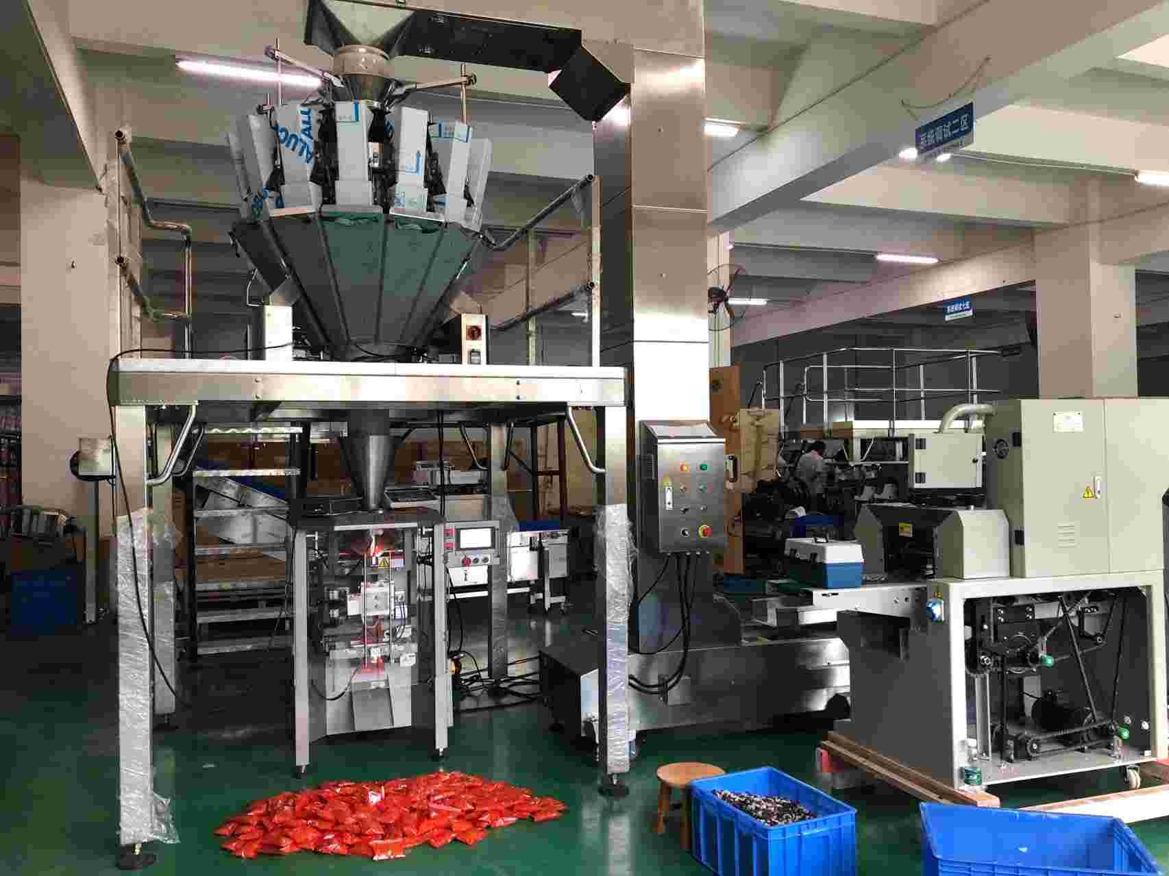 14 Heads Combination Weigher With 0.8L 1.6L 2.5L 5L Plain Hoppers For ...