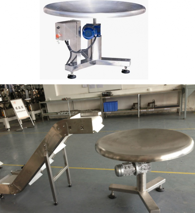 1000mm Diameter SUS304 Rotary Collecting Table For Food Processing